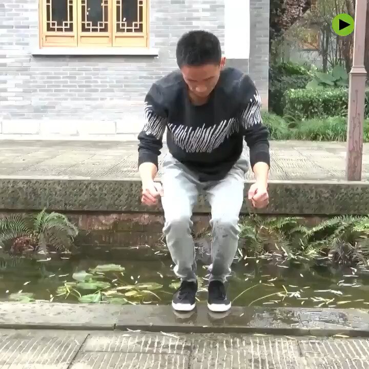 Amazing on GETTR: Kung Fu Master, Running on Water