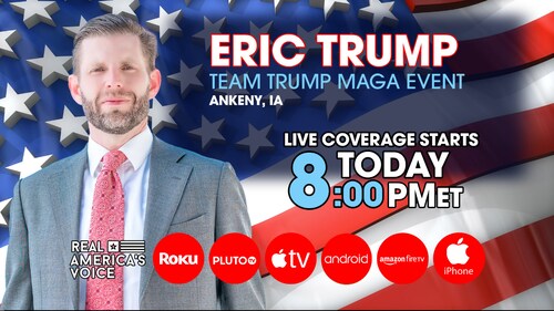 Real America's Voice (RAV) 🇺🇸 on GETTR : ERIC TRUMP AT TEAM TRUMP MAGA EVENT IN ANKENY, IA