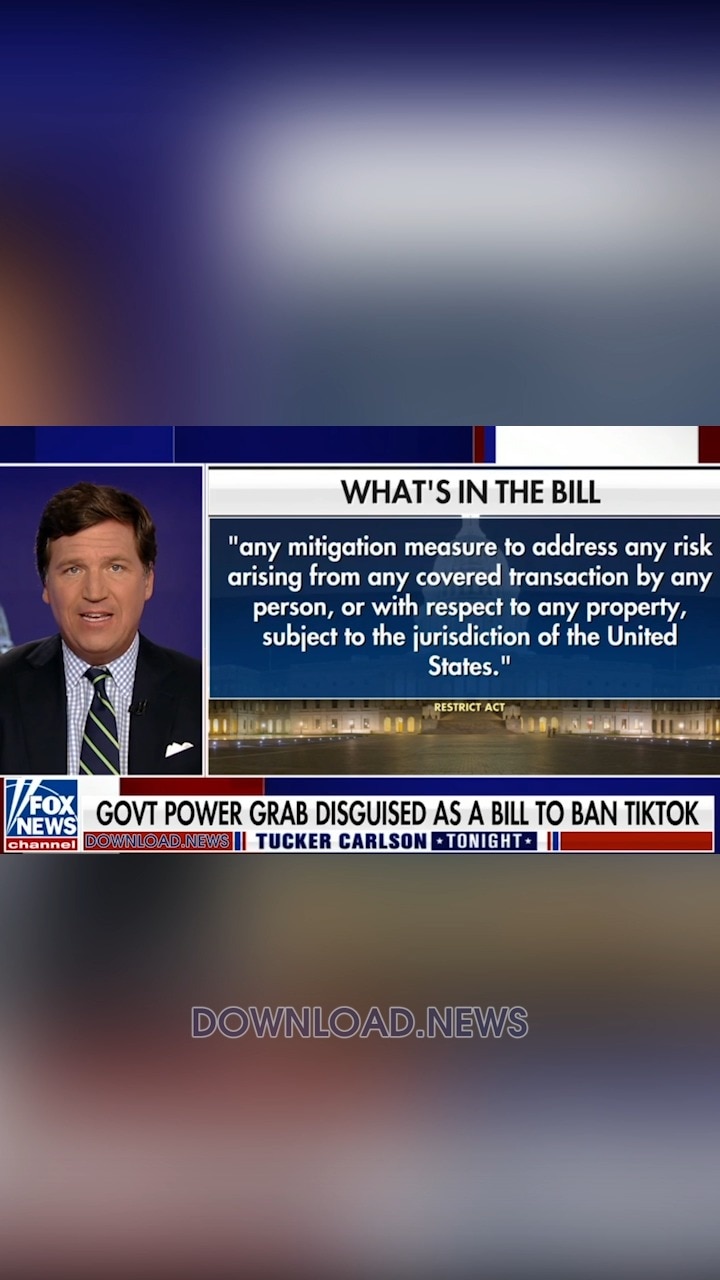 MAGAClips.TV on GETTR: Tucker Carlson: The Restrict Act Is A Power Grab ...