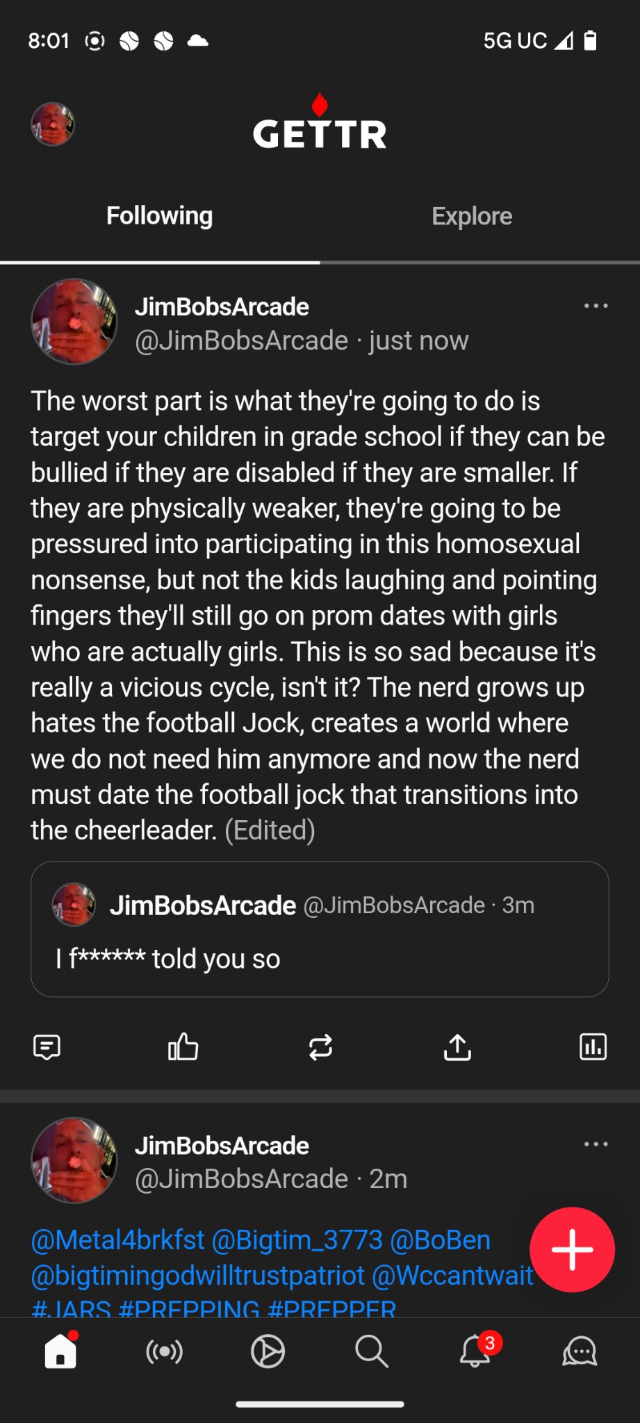 JimBobsArcade on GETTR : The 👑 is Back LONG LIVE THE BOB #DDDD #V4T 🇲🇽 🇵🇷 🇺🇸 🇺🇸 🇺🇸 #UNVAXEDNFREE ...