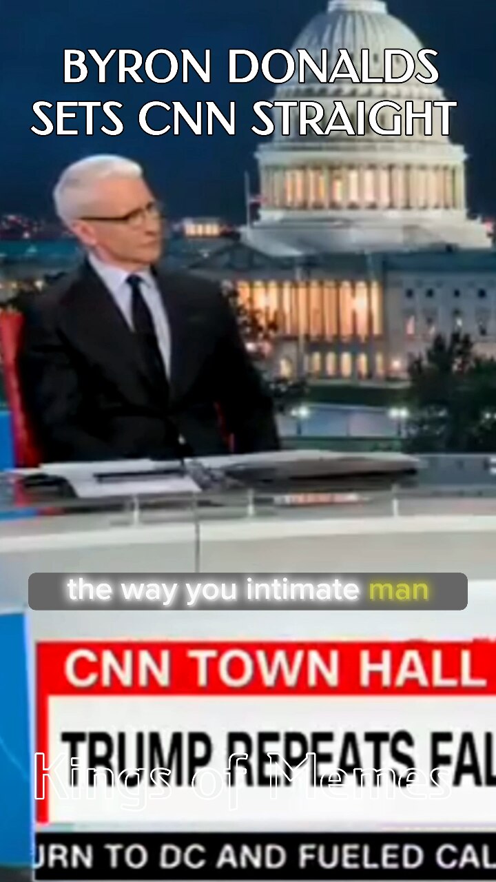 Kings of Memes 🇺🇸 🇺🇸 🇺🇸 on GETTR : Byron Donalds sets CNN Straight