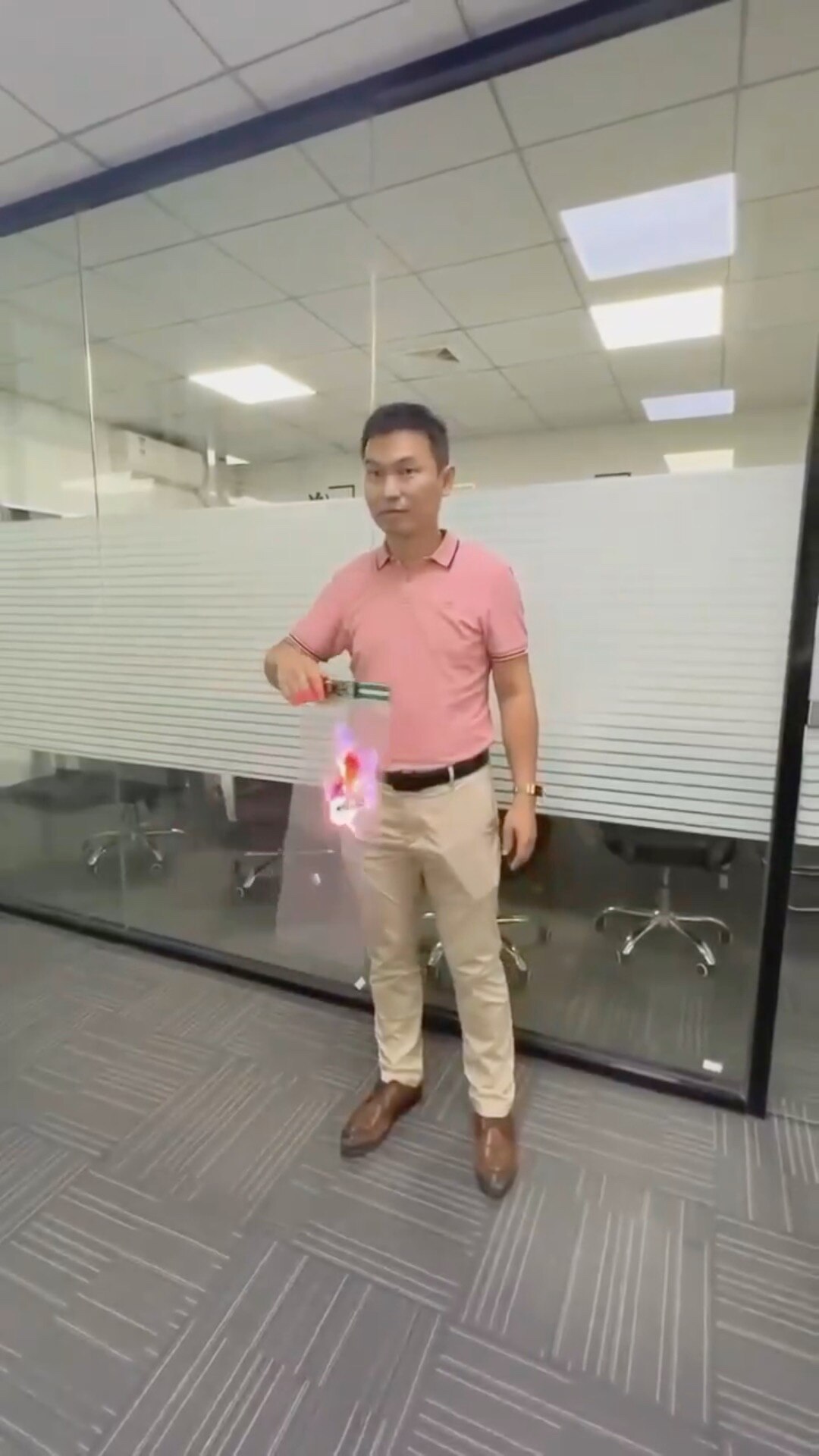 NorthLinda on GETTR: Transparent LED screen