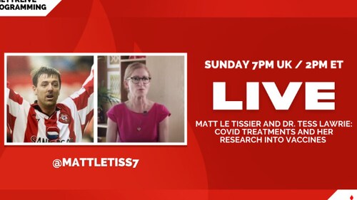 Matt Le Tissier on GETTR : Matt Le tissier & Dr Tess Lawrie