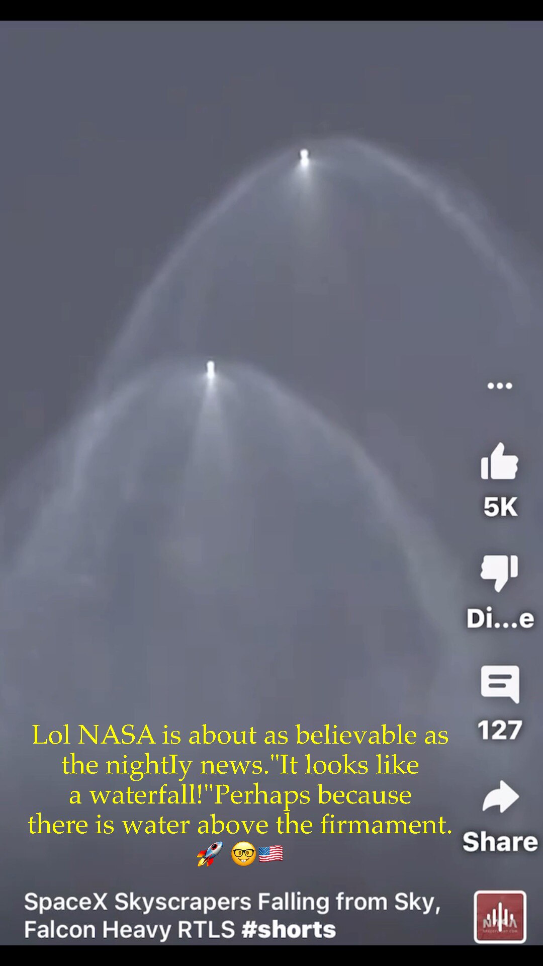 36CIA（💕紫游） on GETTR : Lol NASA is about as believable as the nightIy ...