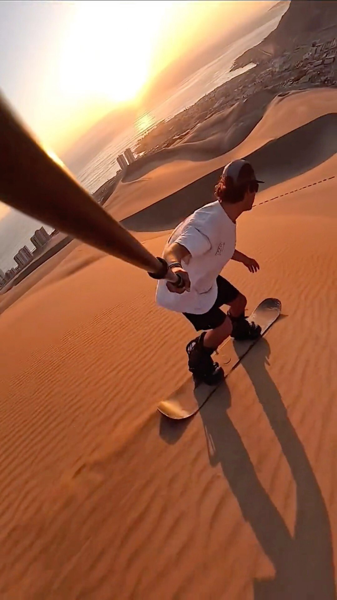 Nefertari on GETTR : sand boarding