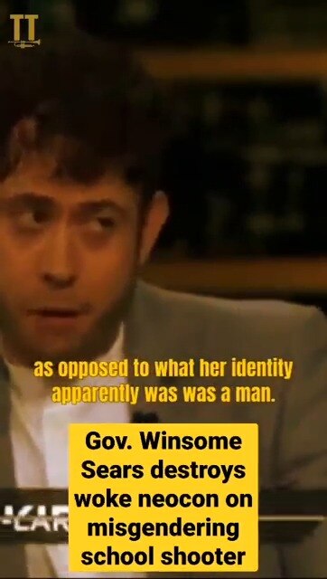 MEMES WORLD🎸🙈🍊 on GETTR : Lt. Gov. Winsome DESTROYS woke neocon on ...