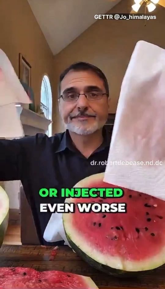 JoDASHa 🙏🌎🙏 on GETTR : 🍉How To Identify Chemically Injected Watermelons ...