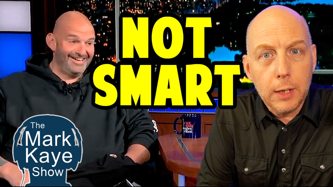 Mark Kaye on GETTR: Fetterman Makes Fool Of Himself On Late Night!