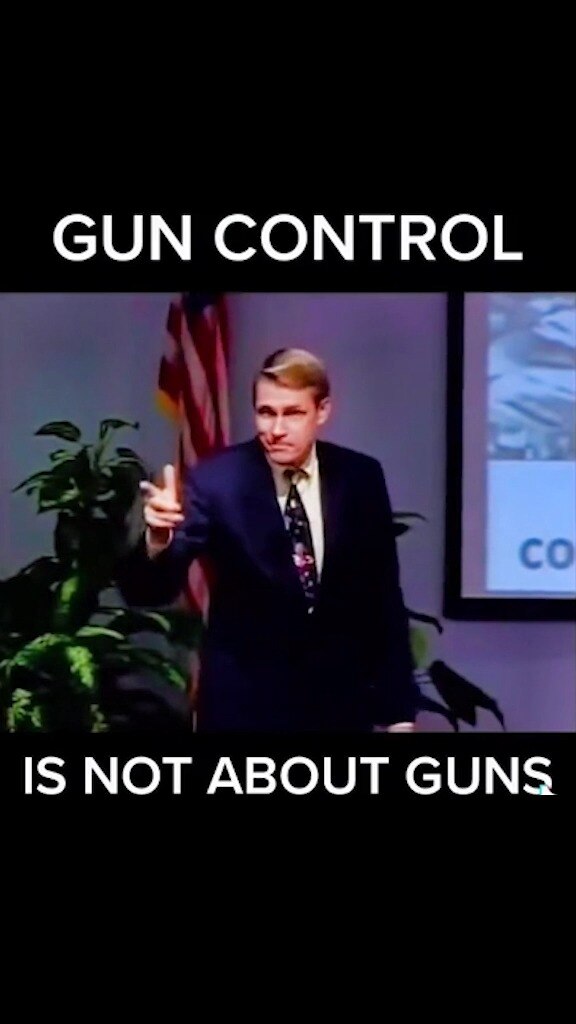 MEMES WORLD🎸🙈🍊 on GETTR : "Gun Control Isn’t About Guns..."