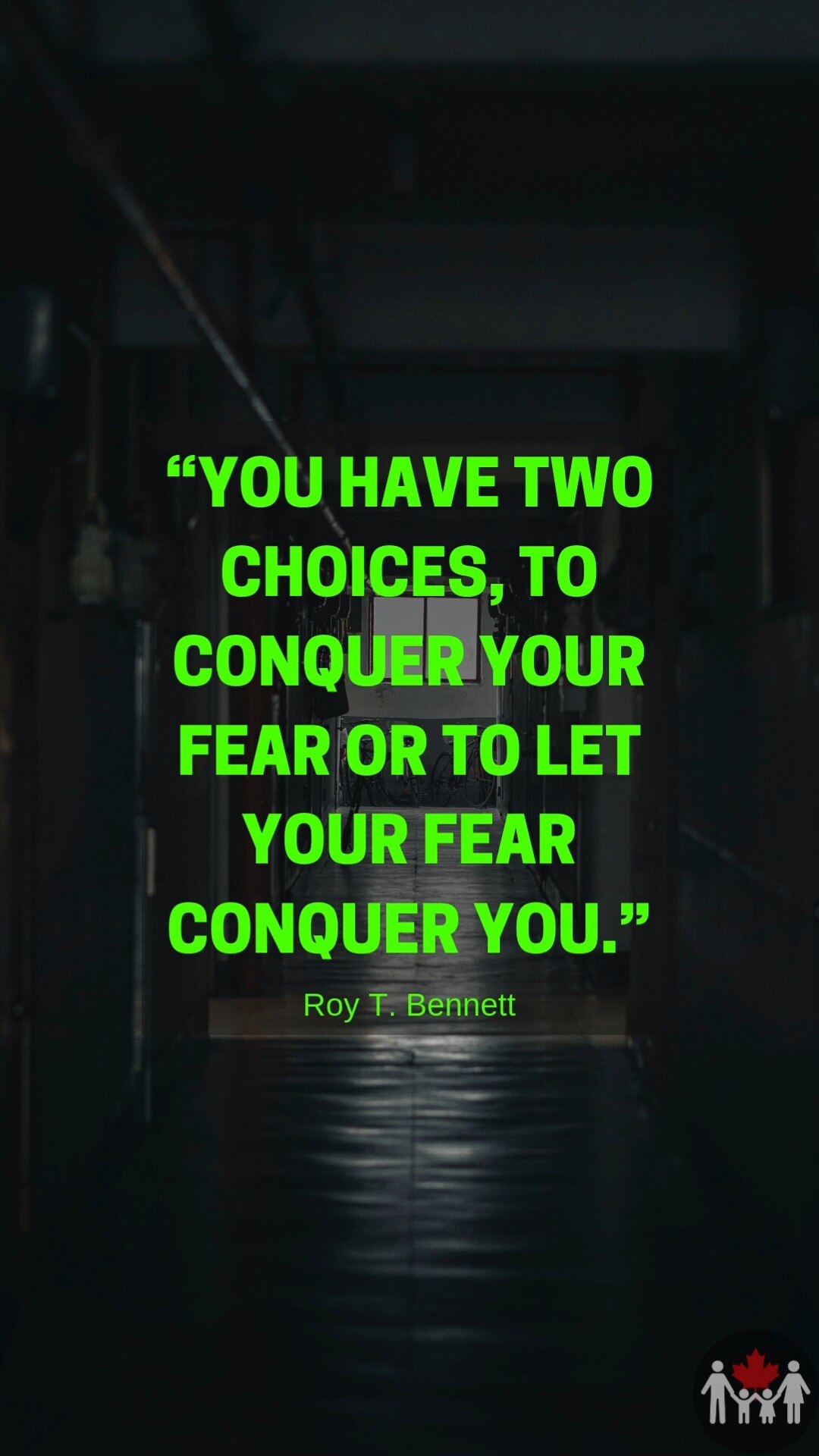 CanadiansRising on GETTR : “YOU HAVE TWO CHOICES, TO CONQUER YOUR FEAR ...