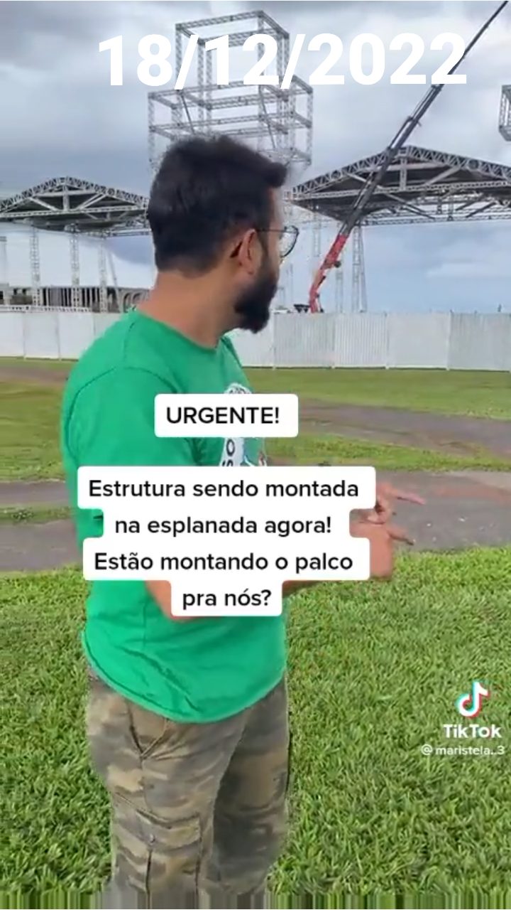 Noticias Brasil on GETTR: Estrutura para show e banners do bolsonaro ...