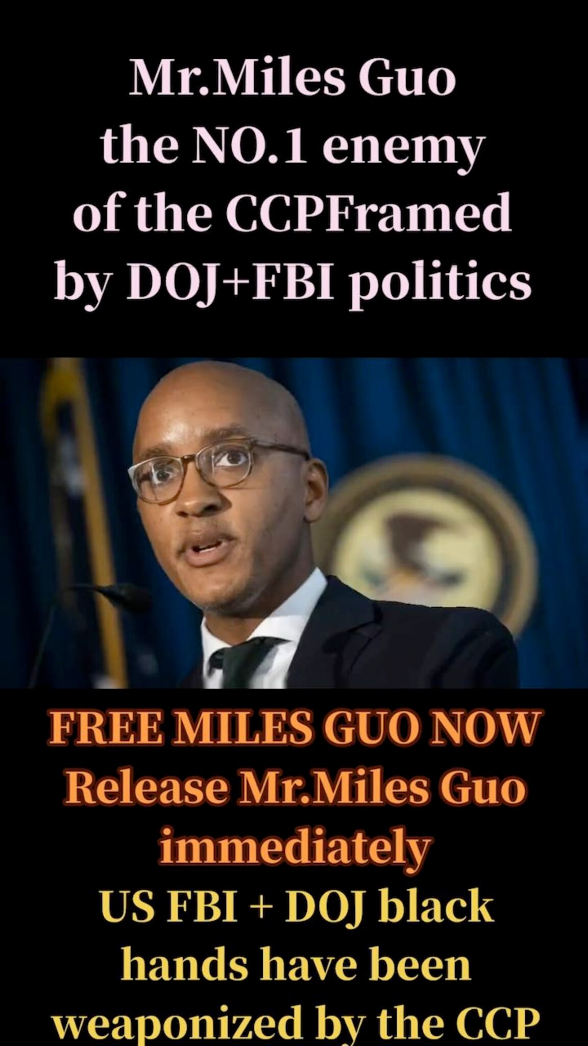 𝐊𝐄𝐕𝐈𝐍 𝐘𝐎𝐔𝐍𝐆 on GETTR: Mr.Miles Guo the NO.1 enemy of the CCPFramed by DO...