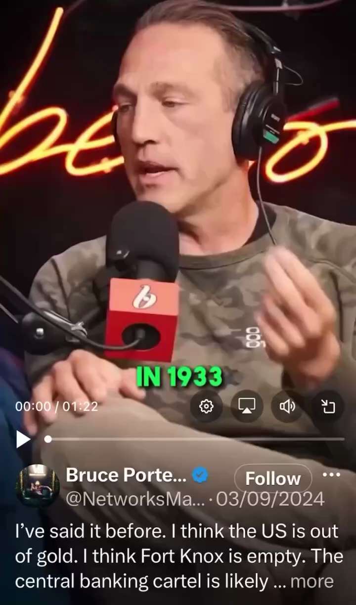 🐸 Trust the plan on GETTR : 🇺🇸 In 1933 FDR made owning gold in the US a Federal Crime. Everyone ...