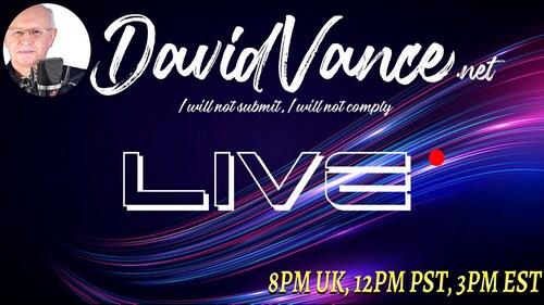 David Vance 🩸 on GETTR : Wednesday Night Live with David Ged