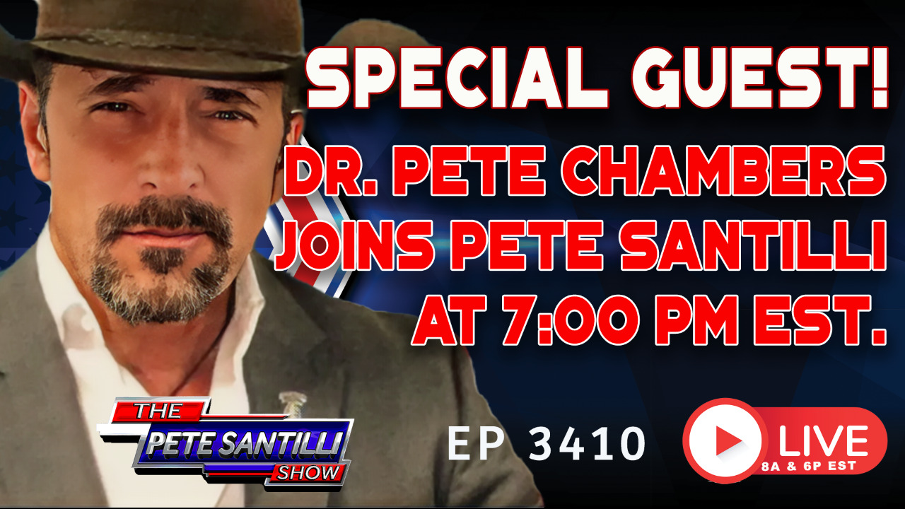 petersantilli@icloud.com on GETTR: SPECIAL GUEST! DR. PETE CHAMBERS ...