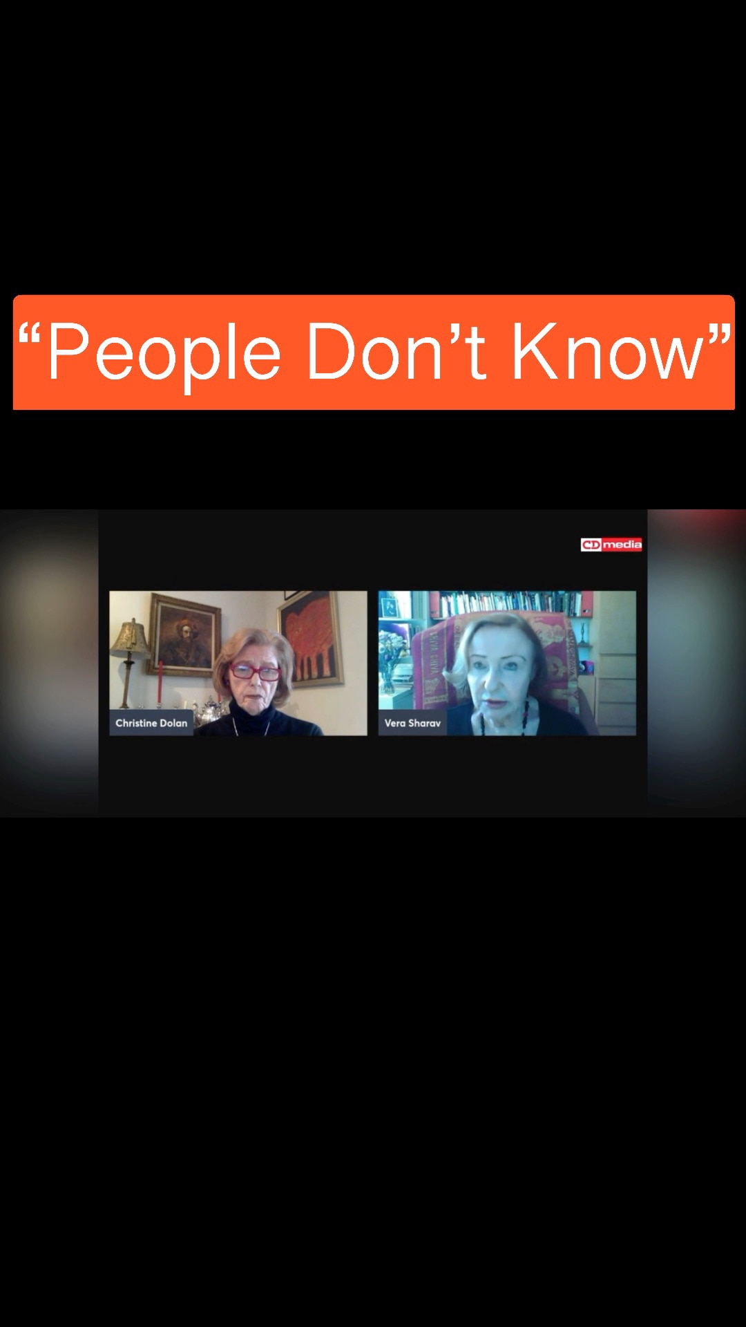 CDM on GETTR: Host Christine Dolan talks with Holocaust survivor...