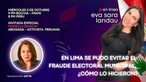 Eva Sara Landau 🇧🇴🇮🇱🇺🇲 on GETTR : EN LIMA - PERÚ, SE PUDO EVITAR EL FRAUDE ELECTORAL MUNICIPAL ...