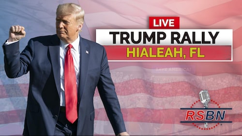 RSBN 🇺🇸 on GETTR: LIVE: President Donald J. Trump to hold a rally in...