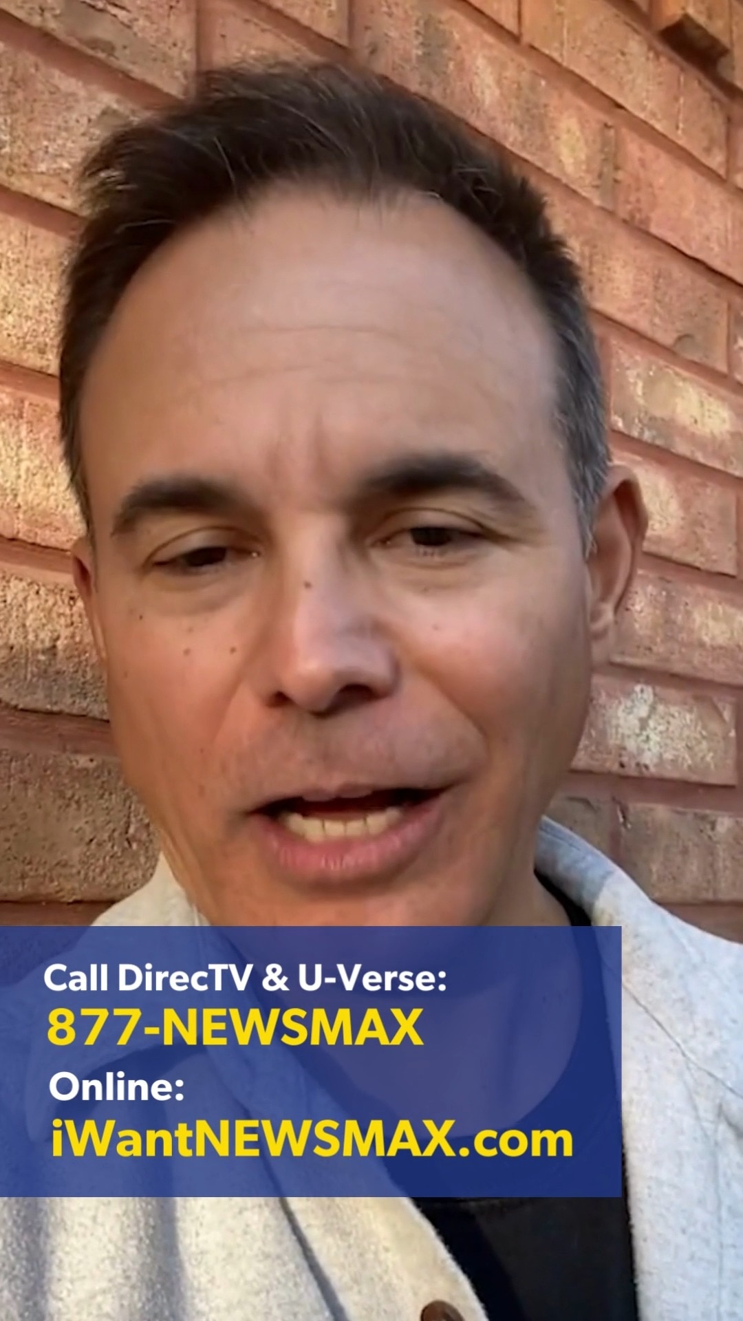 NEWSMAX on GETTR : Chris Salcedo asks you to call 1-877-NEWSMAX to fight DirecTV censorship ...